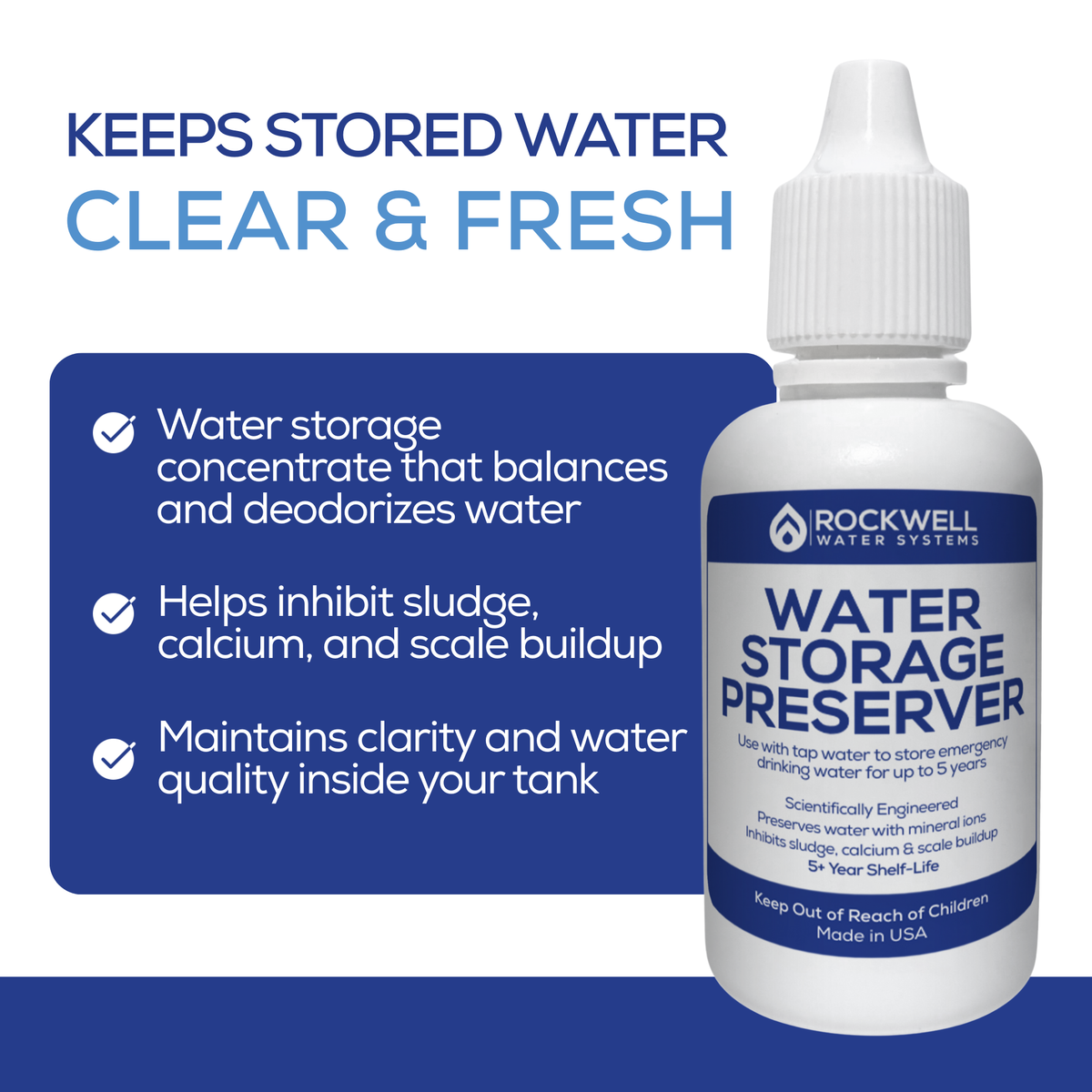 Exodus 35 Gallon – 2 Pack Bundle + 2 Water Preservers – Rockwell Water