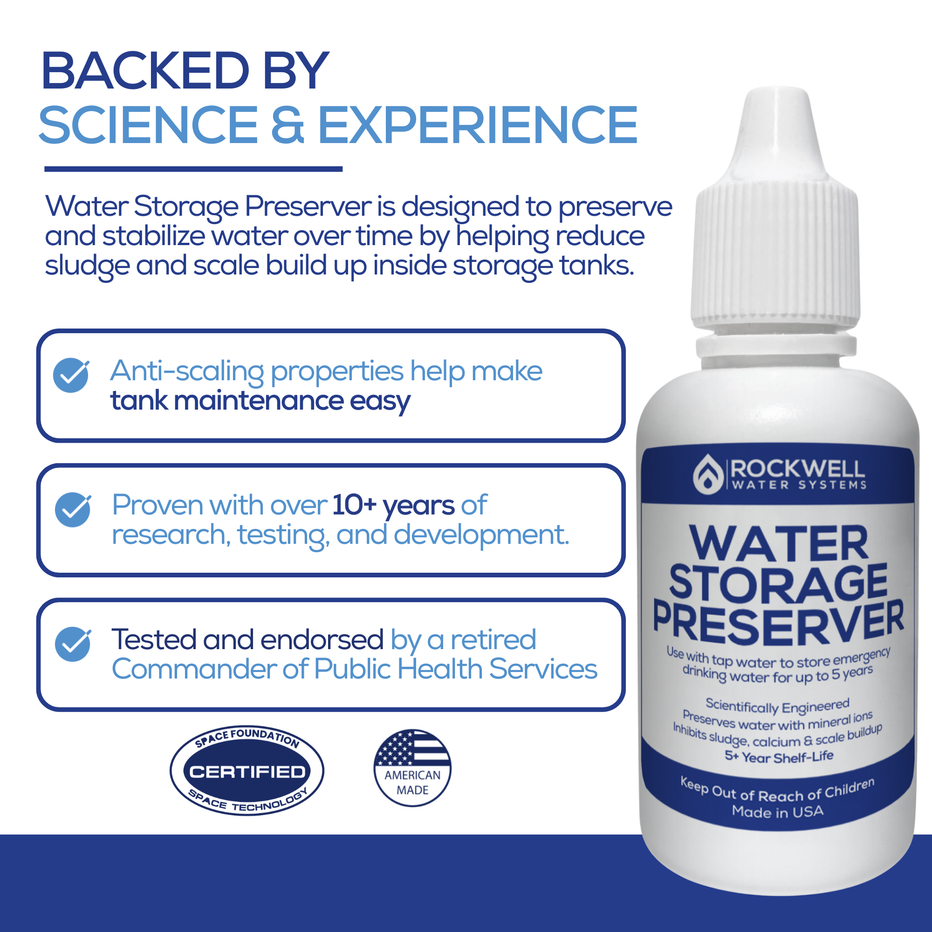 Exodus 35 Gallon – 2 Pack Bundle + 2 Water Preservers – Rockwell Water
