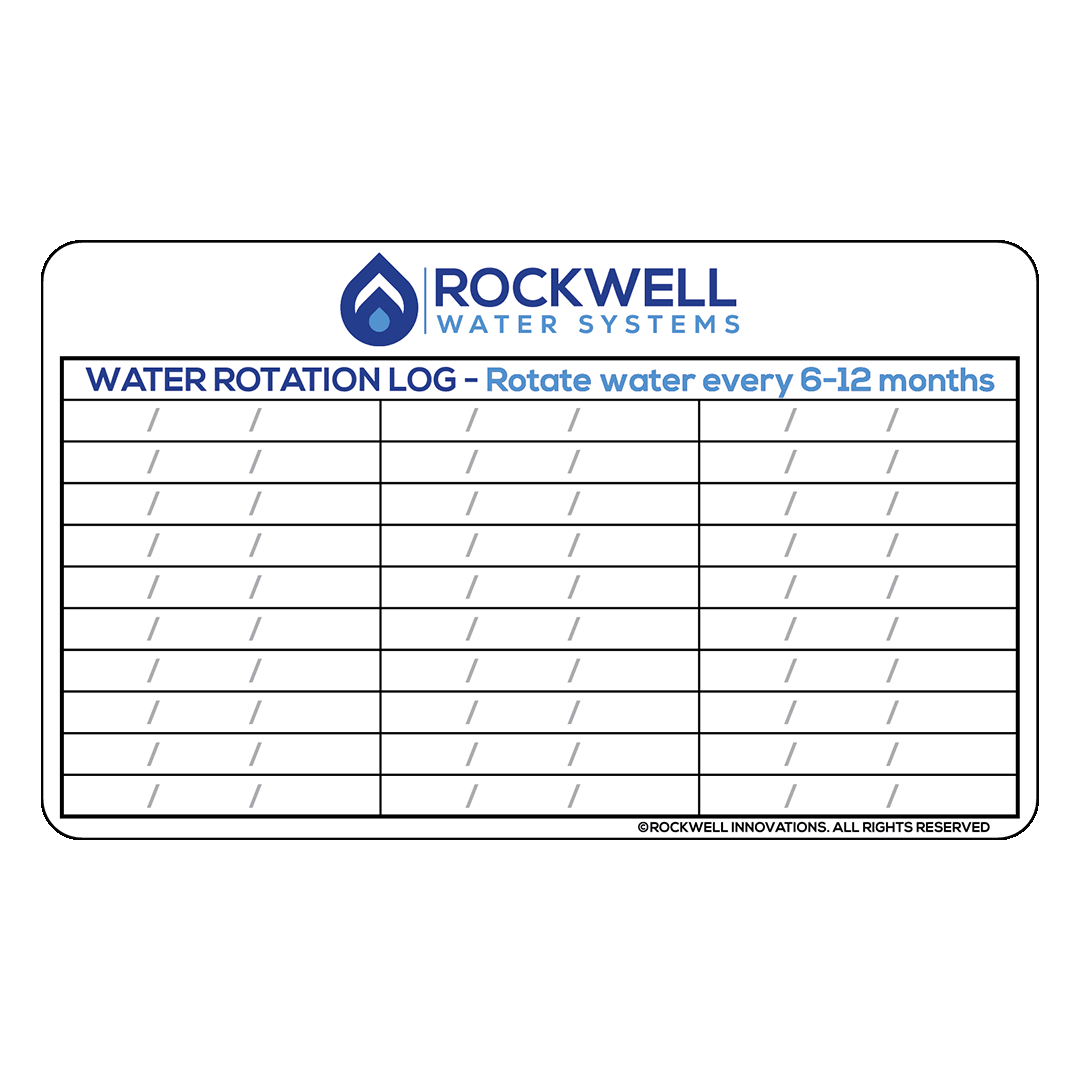 Rotation Schedule – Rockwell Water